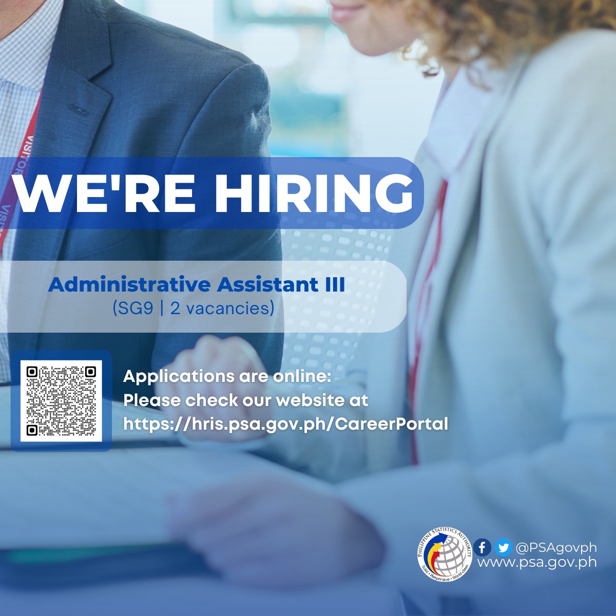 Philippine Statistics Authority on Twitter: "Call for Applicants for ...