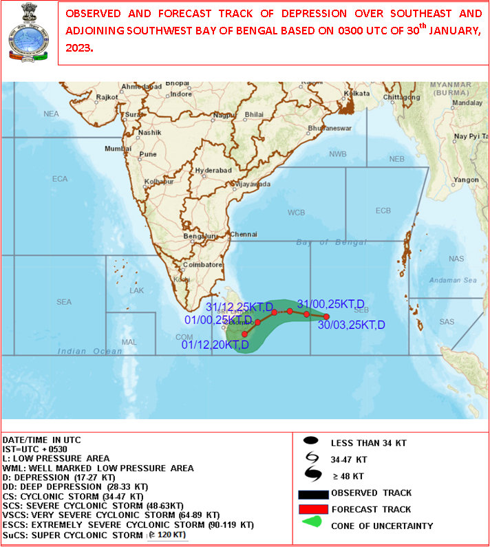 India Meteorological Department on Twitter: "Depression has formed over Southeast Bay of Bengal ...