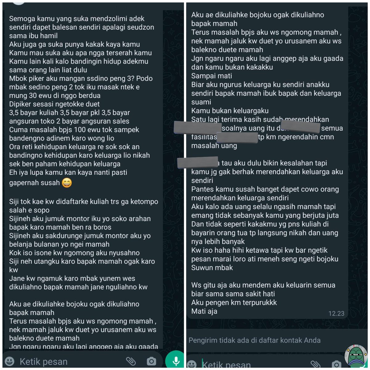 Tanyarl ㅡ 🚫 Rep OOT/JUALAN/LINK AFF on Twitter: "💚 maaf sebelumnya ini chat dari kakaknya ...