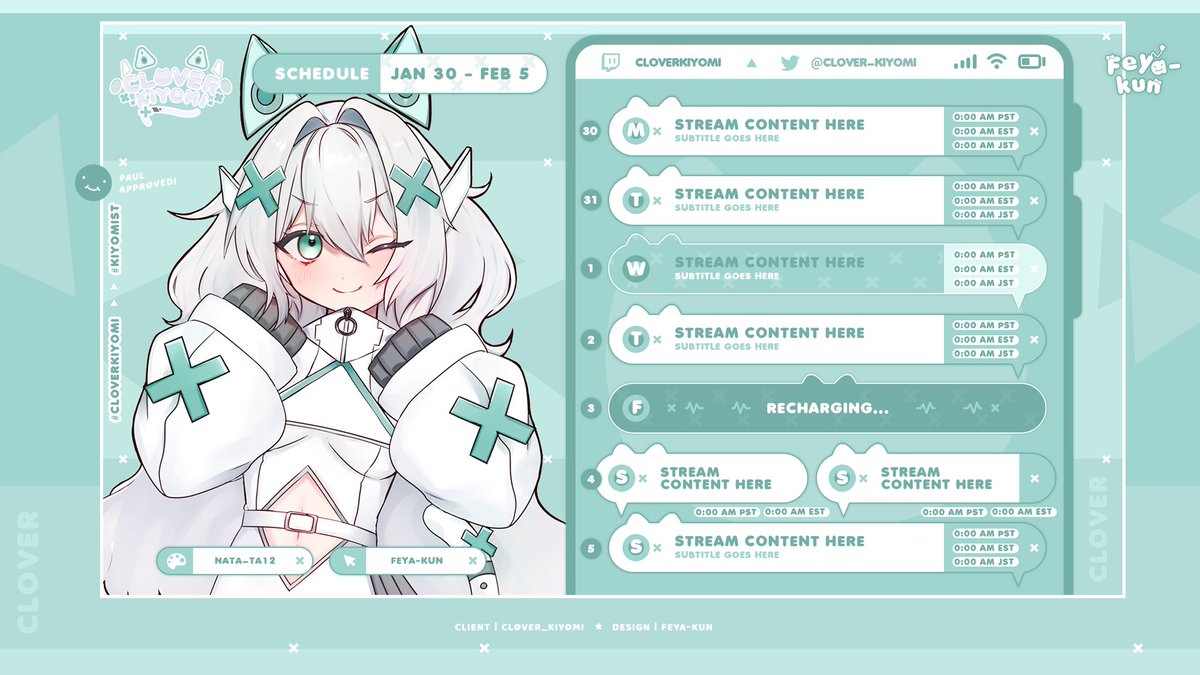 FinnyVT on Twitter: "RT @feya_kun: vtuber stream schedule commission » https://twitter.com ...