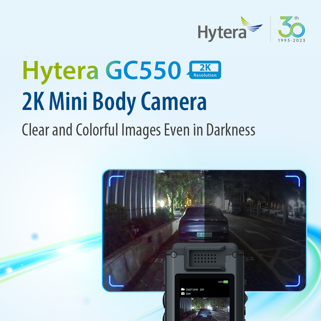 Hytera on Twitter: "The #GC550 stands ready as the essential, lightweight #bodycamera. With ...