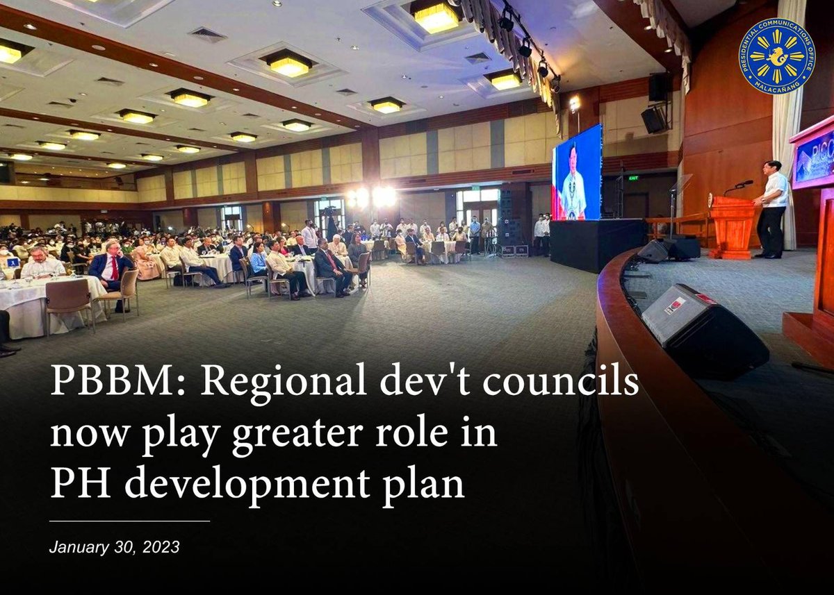 Bongbong Marcos on Twitter: "RT @pcogovph: The regional development councils (RDCs), which serve ...