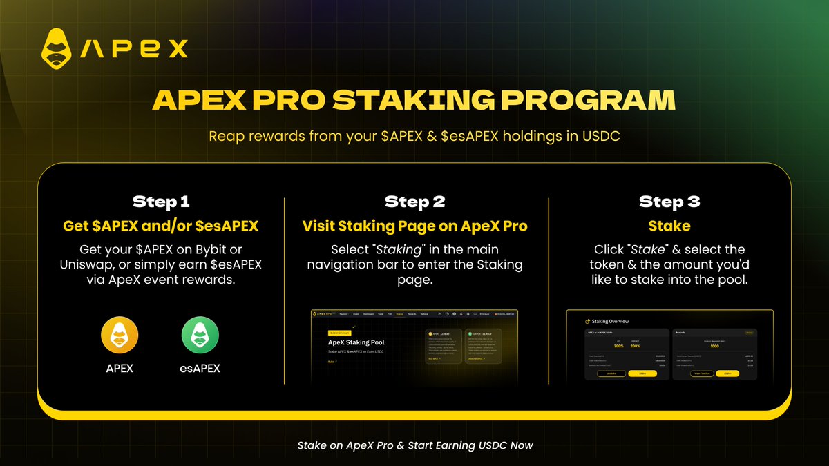 ApeX Protocol on Twitter: "⏰😴Wake up ApeXers, the newly launched Staking Program on ApeX Pro is ...