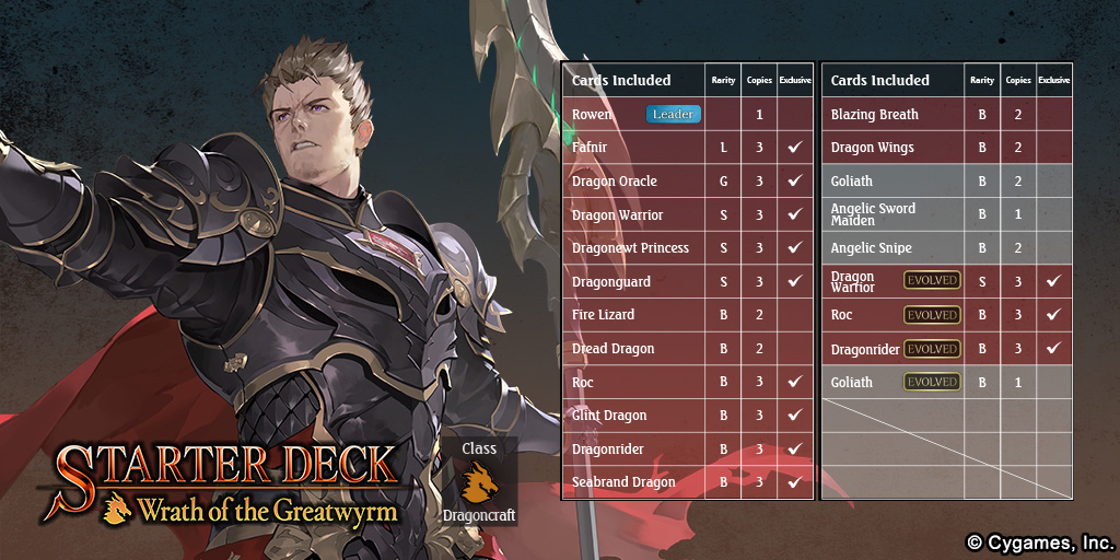Shadowverse: Evolve on Twitter: "Introducing Rowen and the Dragoncraft Starter Deck "Wrath of ...