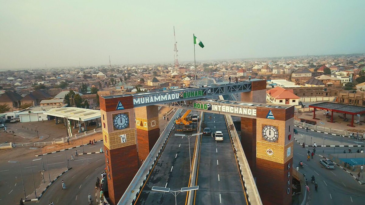 Muhammadu Buhari 3-Layer Interchange in Hotoro NNPC Roundabout ...