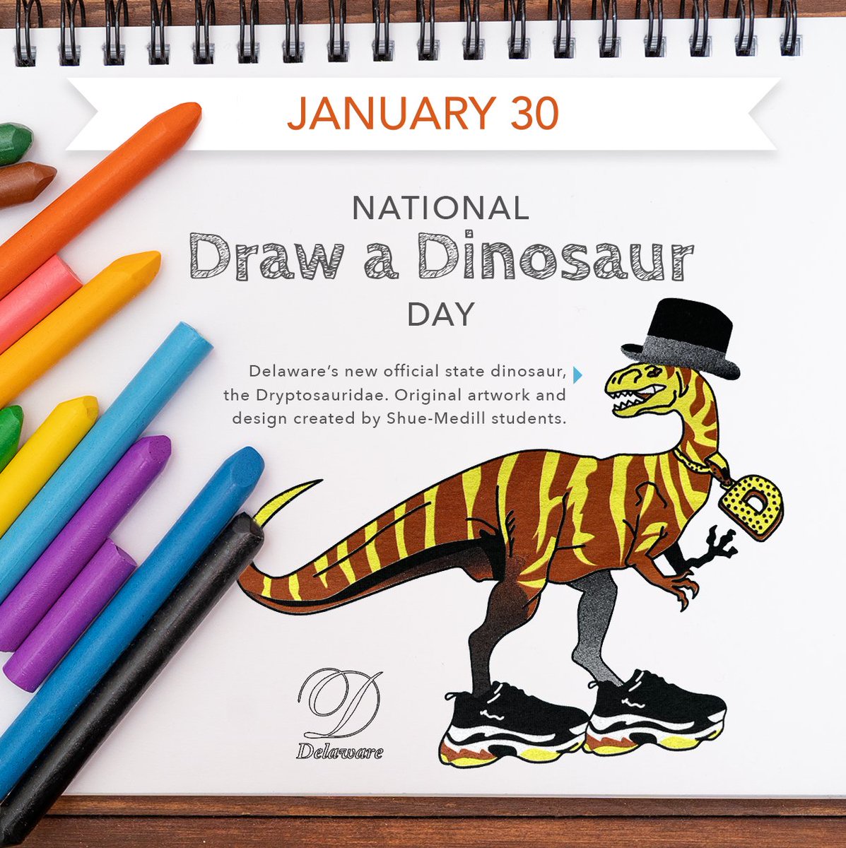 Delaware.gov on Twitter: "Get creative for National Draw a Dinosaur Day ...