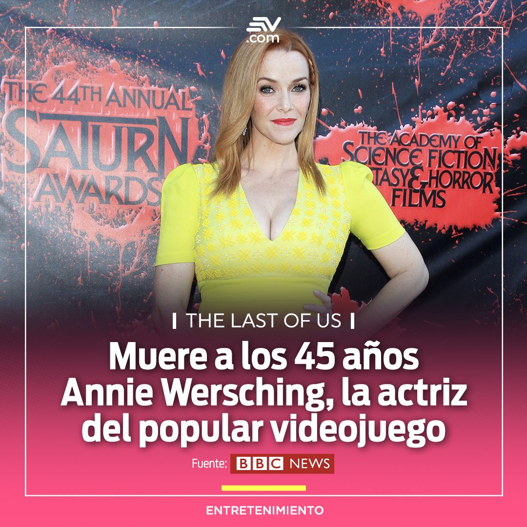 📌 La actriz Annie Wersching, quien puso voz al personaje de Tess en el ... 📌 La actriz Annie Wersching, quien puso voz al personaje de Tess en el ...