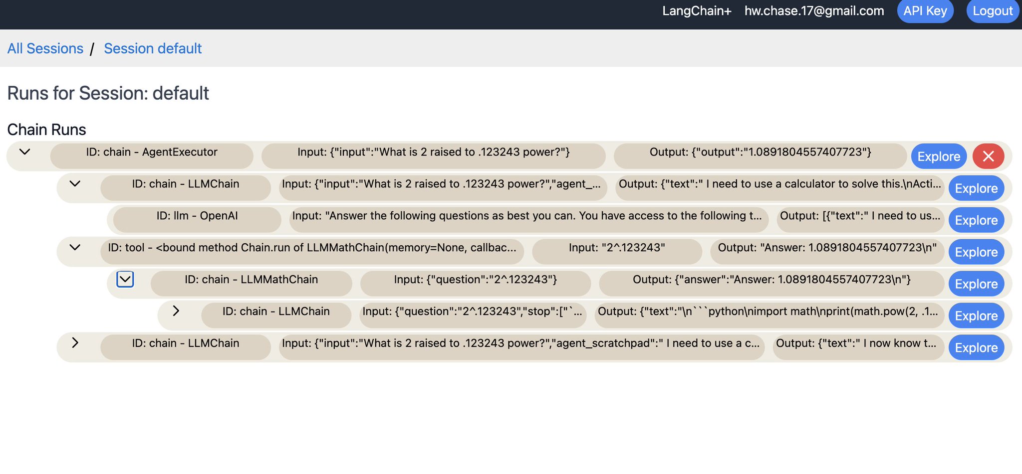 Harrison Chase on Twitter: "Really excited to announce a new feature in @LangChainAI: Tracing ...