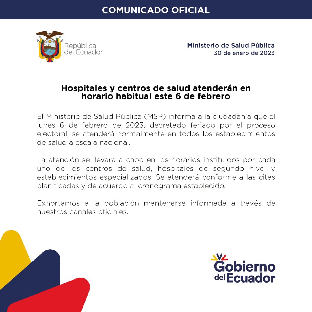 Ministerio de Salud Pública on Twitter: Ministerio de Salud Pública on Twitter: