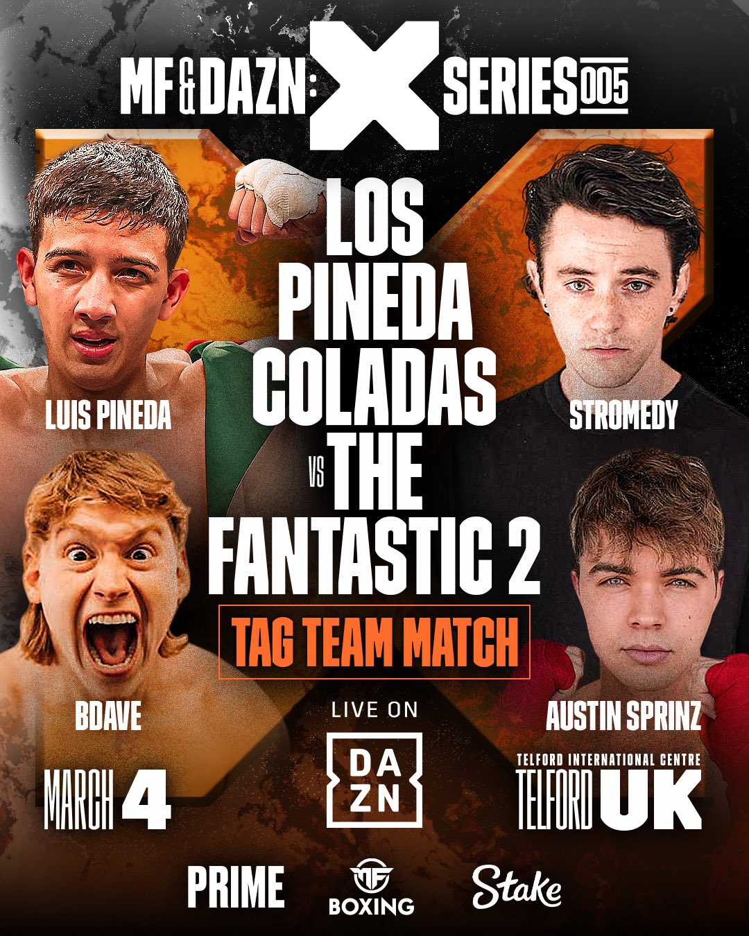 Influencer Fights on Twitter: "Luis Pineda & BDave vs Stromedy & Austin Sprinz in a Tag Team ...