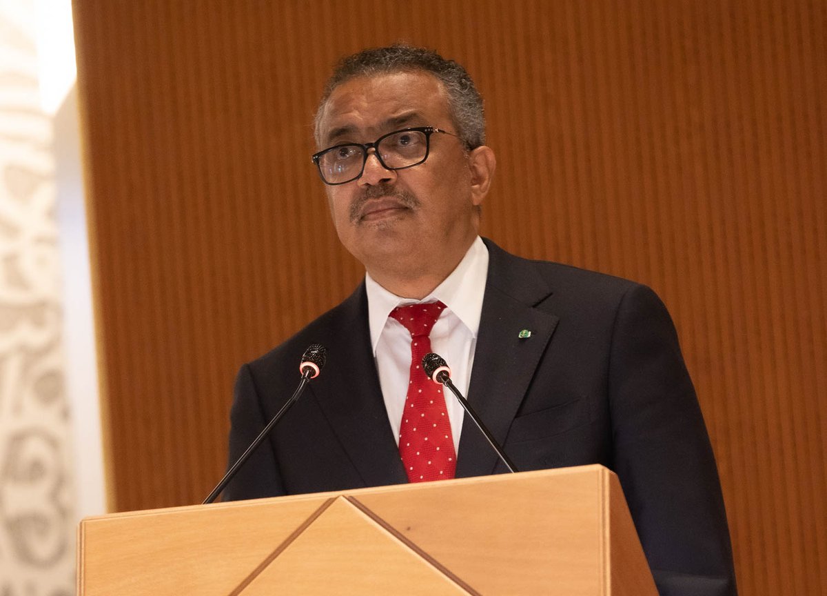 Ahora | El director de la OMS, Dr. Tedros Adhanom Ghebreyesus, informó ...