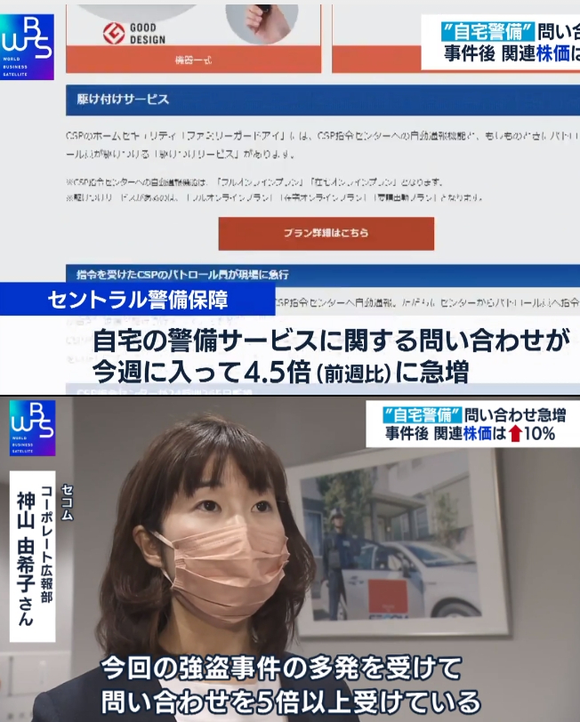 スケスケスケルトン on Twitter: "RT @4ki4: 広域強盗事件で自宅警備サービスの問い合わせが増えている #WBS https://txbiz.tv-tokyo.co.jp ...