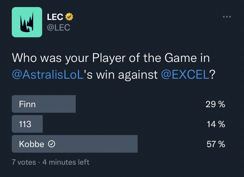 proxyfox on Twitter: "@LEC @AstralisLoL @EXCEL weeeee https://t.co/Vq6t5NTNZm" / Twitter