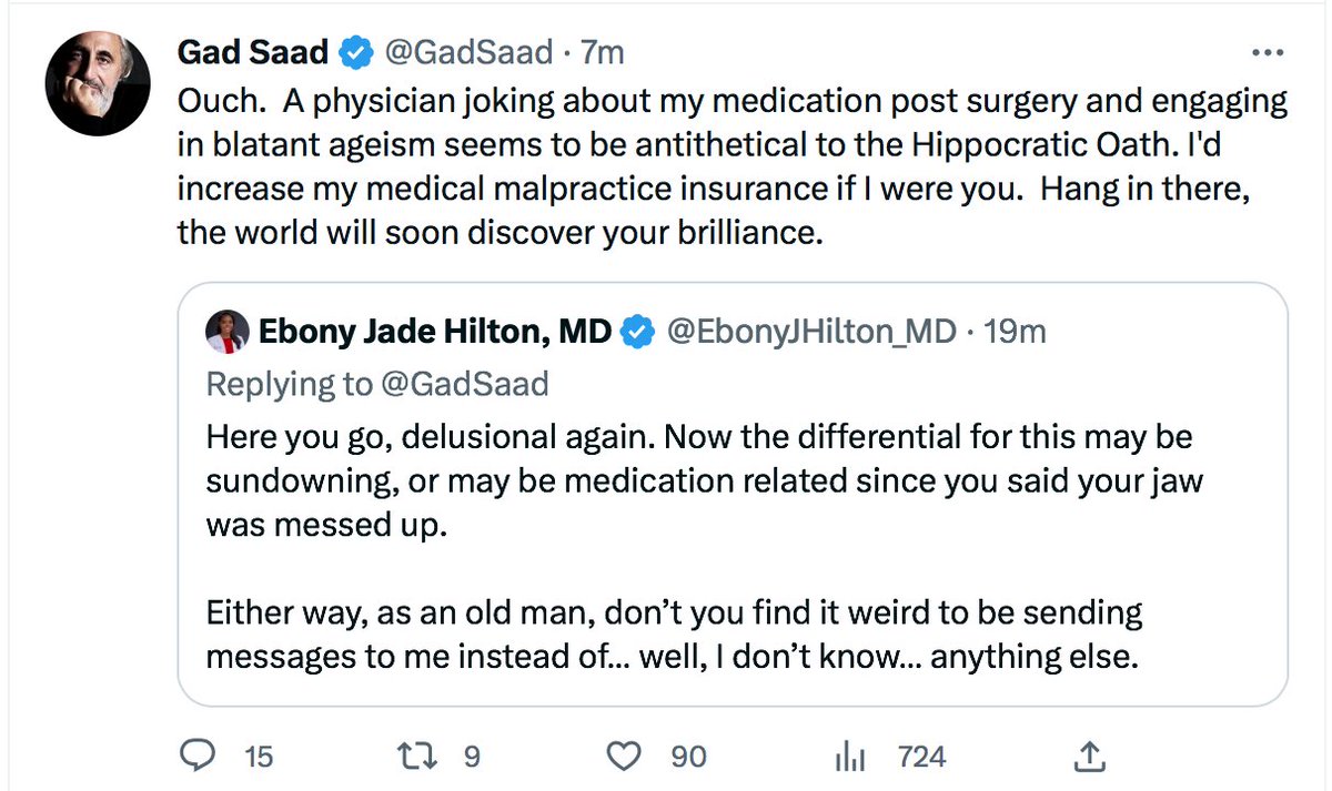 Gad Saad on Twitter: "Well, I did take a few telling screenshots. Enjoy. I'm sure that I can ...