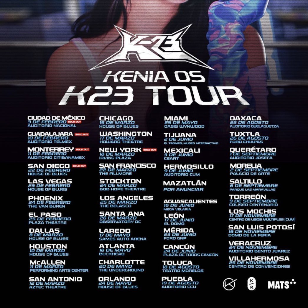 ¿Por qué es Tendencia? on Twitter: ""Kenia Os": Porque anunció nuevas fechas para el #K23Tour ...