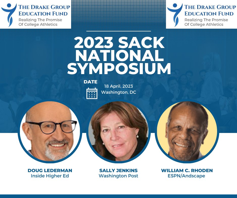 B. David Ridpath on Twitter: "RT @TheDrakeGroup: Our three speakers are Doug Lederman, Sally ...