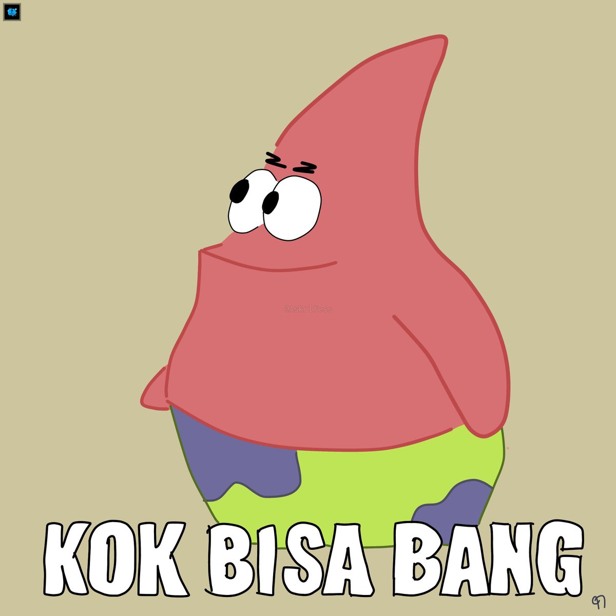 Askrlfess on Twitter: "[askrl] aku layerin meme petrik yang ini pake app ibispaint, seru juga ya ...