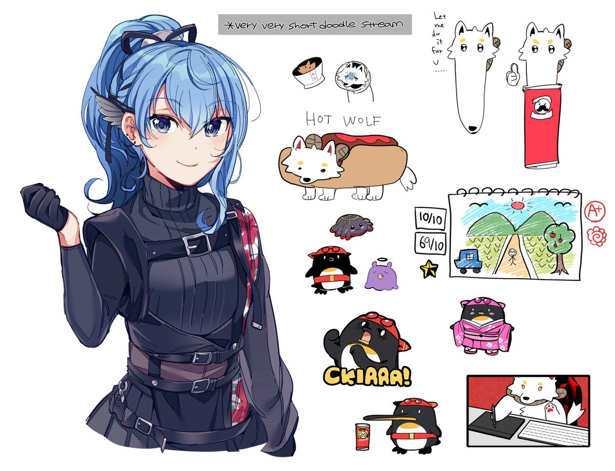 「it was fun doodle time yaaay doodle best👍look what i drew d」三峯🐺⛩️ご依頼募集中の漫画