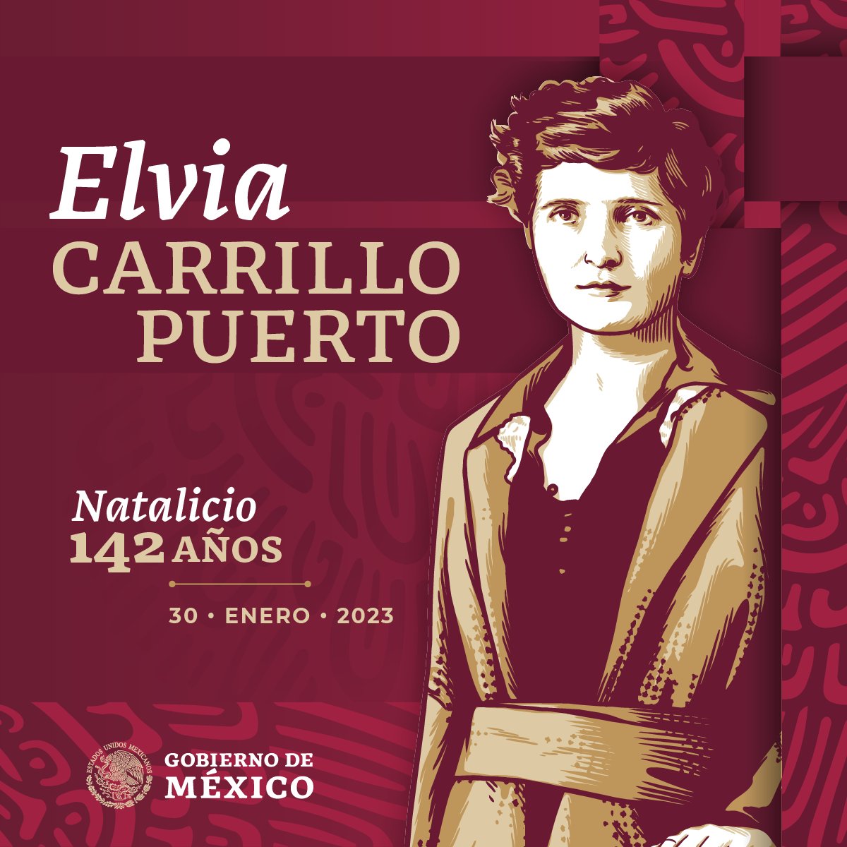 Gobierno de México on Twitter: "A 142 años de su natalicio, recordamos a Elvia Carrillo Puerto ...