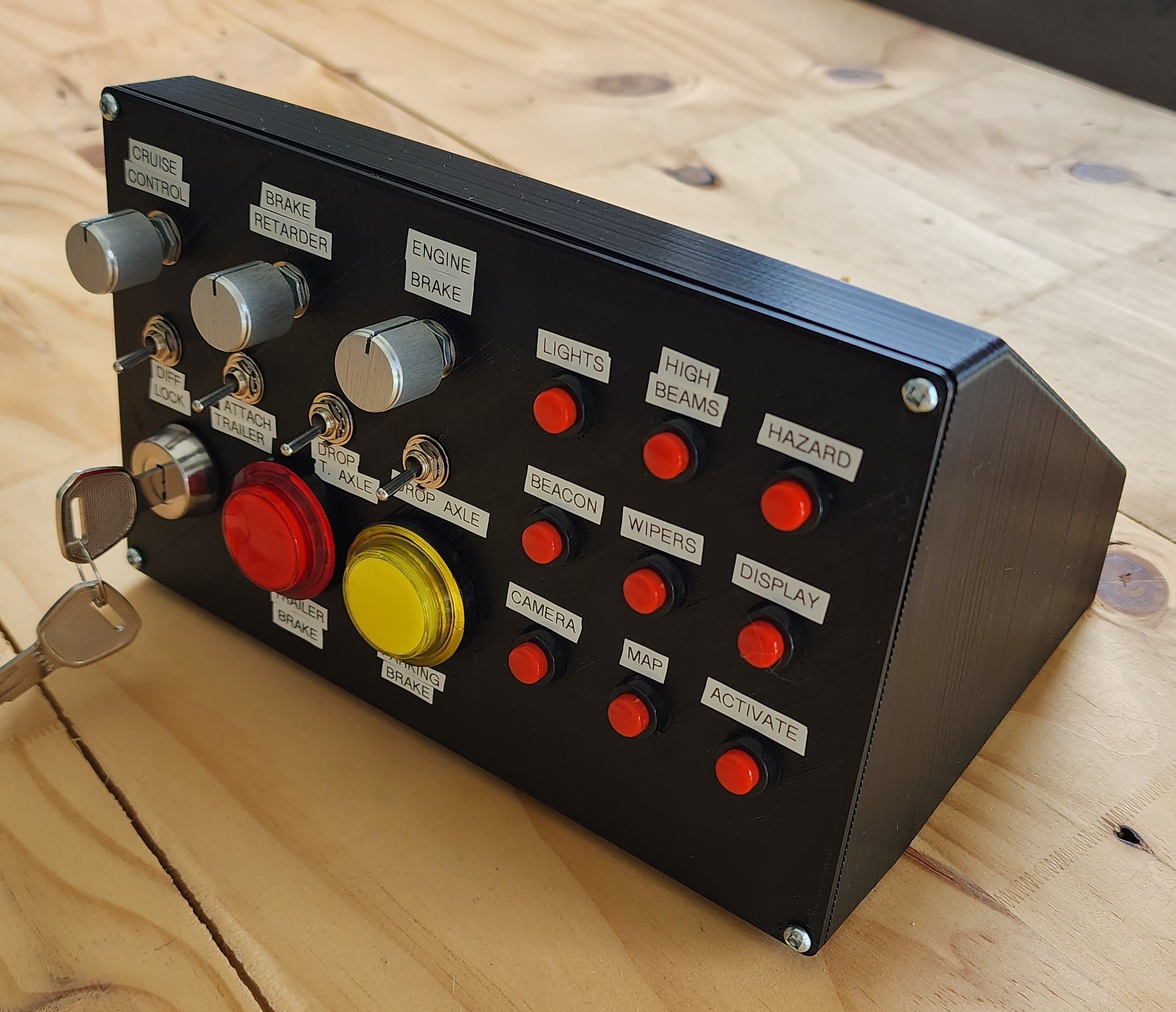 Rudeism on Twitter: "My Truck Sim button box is all done 😁😁 It's nothing fancy, but it feels ...