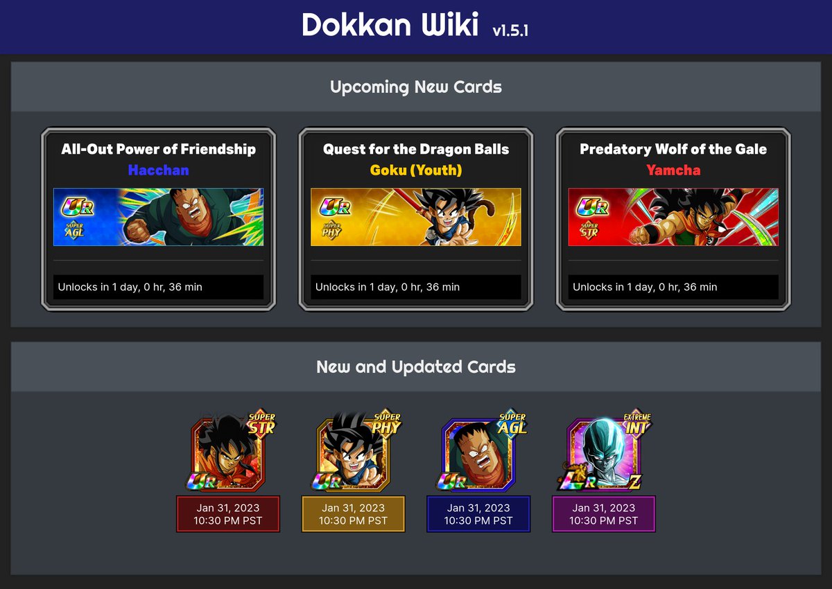 Dokkan Assets (DBZ Assets) #RIPGachaTalks on Twitter: "RT @ThievingSix: Dokkan Global DDL ...