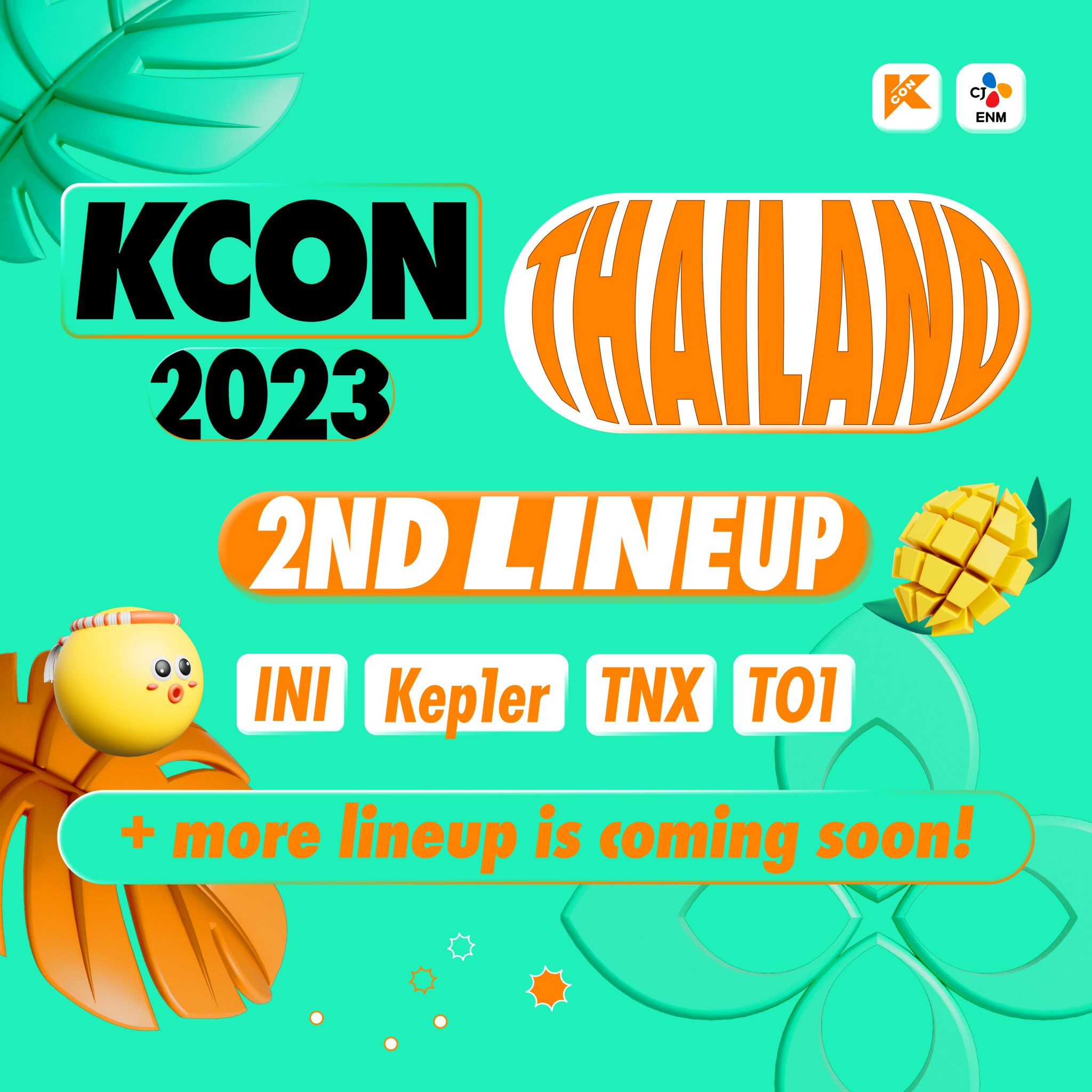 KCON official on Twitter: "🌴 KCON 2023 THAILAND 2nd LINEUP 🌴 Welcome to #KCON2023THAILAND ! #INI ...
