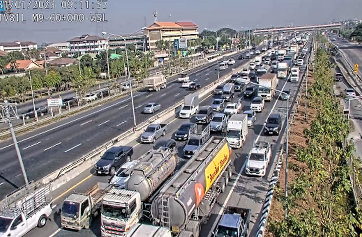 FM91 Trafficpro on Twitter: "09.18 น. วงแหวนตะวันออก (ทล.9) มุ่งหน้าบางพลี ออกถนนเทพรัตน (บางนา ...