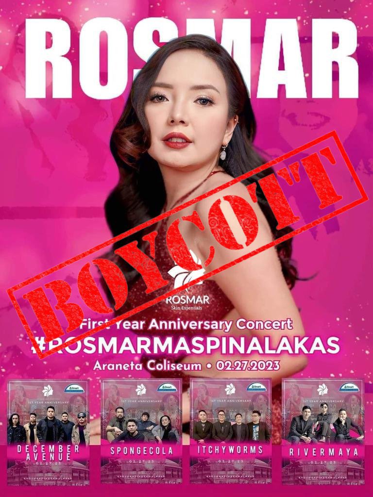 Mommy Divine on Twitter: "Sino ba yang Rosmar Tan na yan at ano ang karapatan niyang magconcert ...