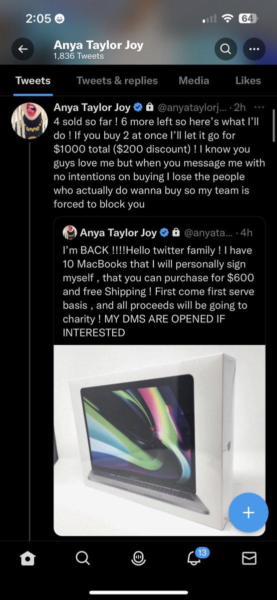 Susie On Twitter Lmaoooo Someone Hacked Anya Taylor Joy