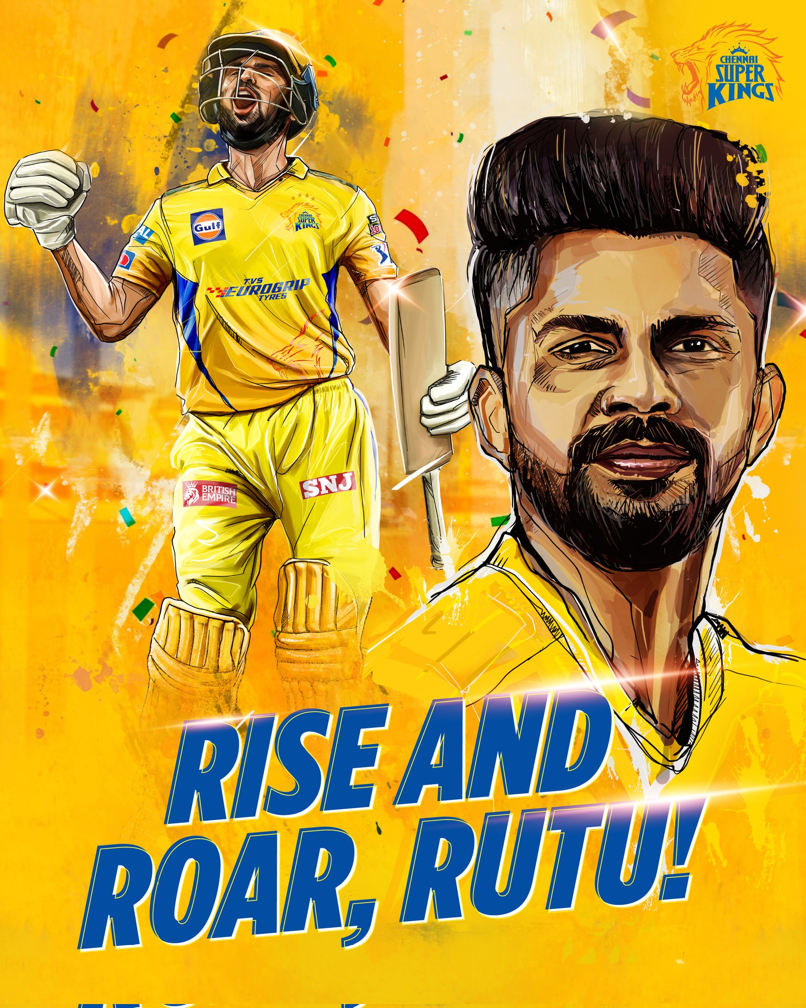 Official Chennai Super Kings CSK King Of The Pride Poster | lupon.gov.ph