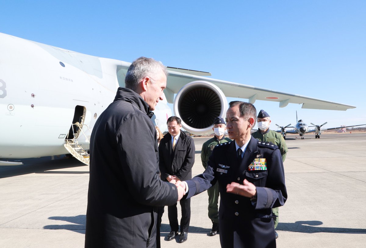 Japan Air Self-Defense Force on Twitter: "On Jan 31,@NATO Secretary Gen @jensstoltenberg visited ...