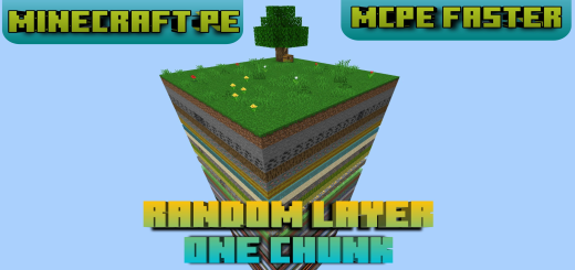 MCPEDL on Twitter: "Random Layer One Chunk - MCPE Faster - Map - https://mcpedl.com/random-layer ...