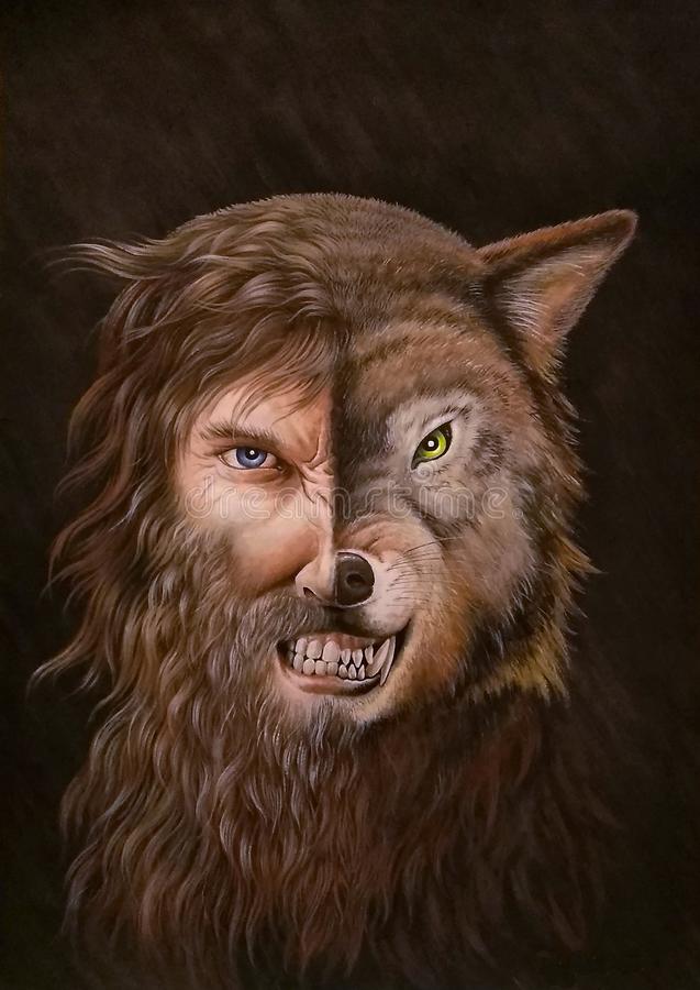 Half Human Half Wolf Face