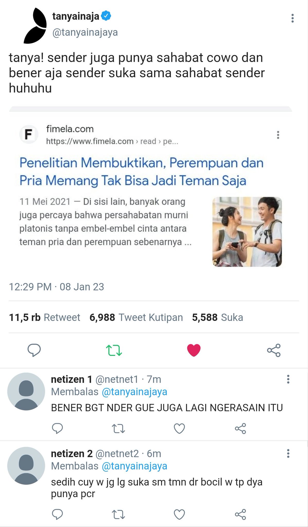 Dipa on Twitter: "Bestfriends "Kamu suka aku ya?" Nct dream few tweet au Dipanulis, Januari 2023 ...