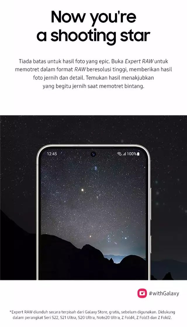 Alvin on Twitter: "Samsung is finally advertising Expert RAW for the Galaxy S23 series! https ...