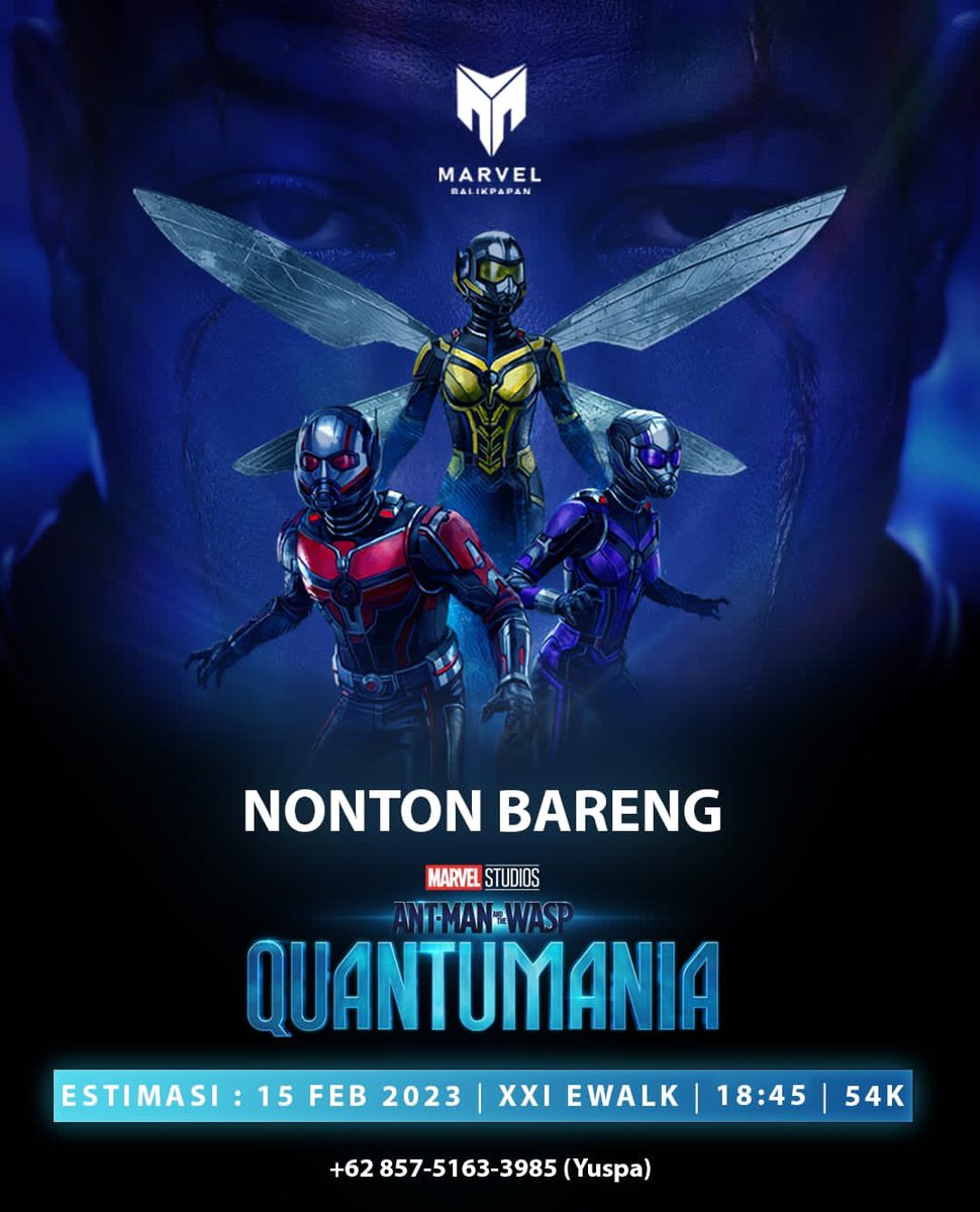 Marvel Menfess on Twitter: "marv! yok yang dom Balikpapan ikutan nobar quantumania, hubungin ...