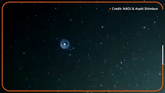 A flying spiral was captured by the Subaru-Asahi Star Camera located in ...