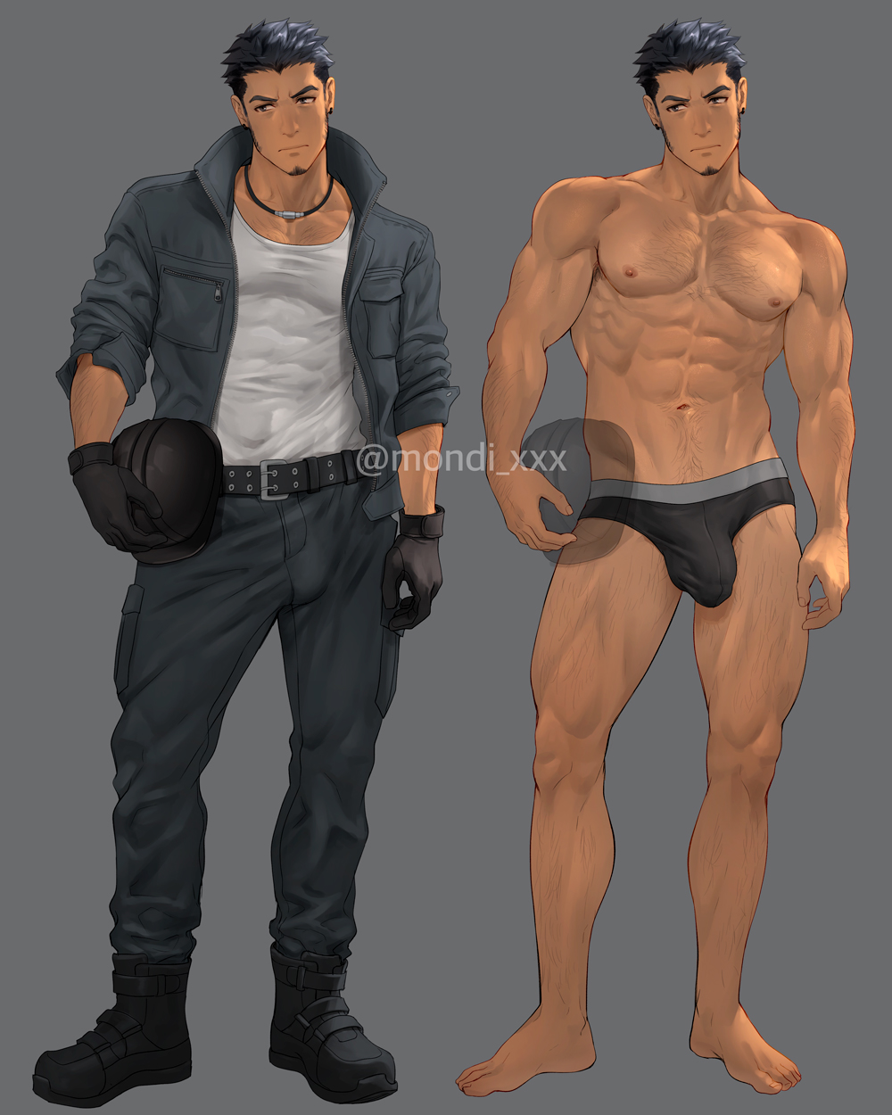 モンディ@FANBOX / Patreon on Twitter: "Standing illustration of Range Underwear ver. https://t.co ...