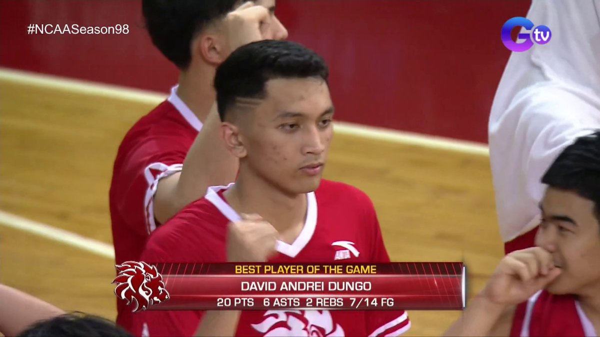GMA Sports on Twitter: "#NCAASeason98 Jrs. Basketball Best Player of the Game (San Beda vs ...