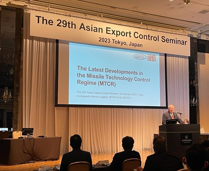 MTCR on Twitter: "Presentation by the #MTCR Chair at the 29th Asian Export Control Seminar in ...