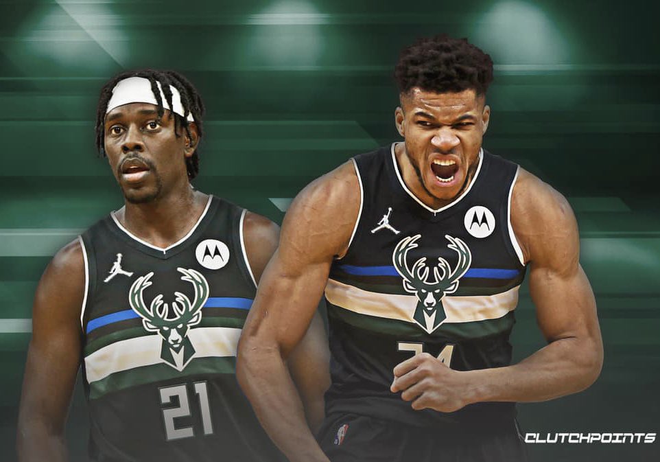 ClutchPoints on Twitter: "Giannis Antetokounmpo and Jrue Holiday combine for 76 points in the ...
