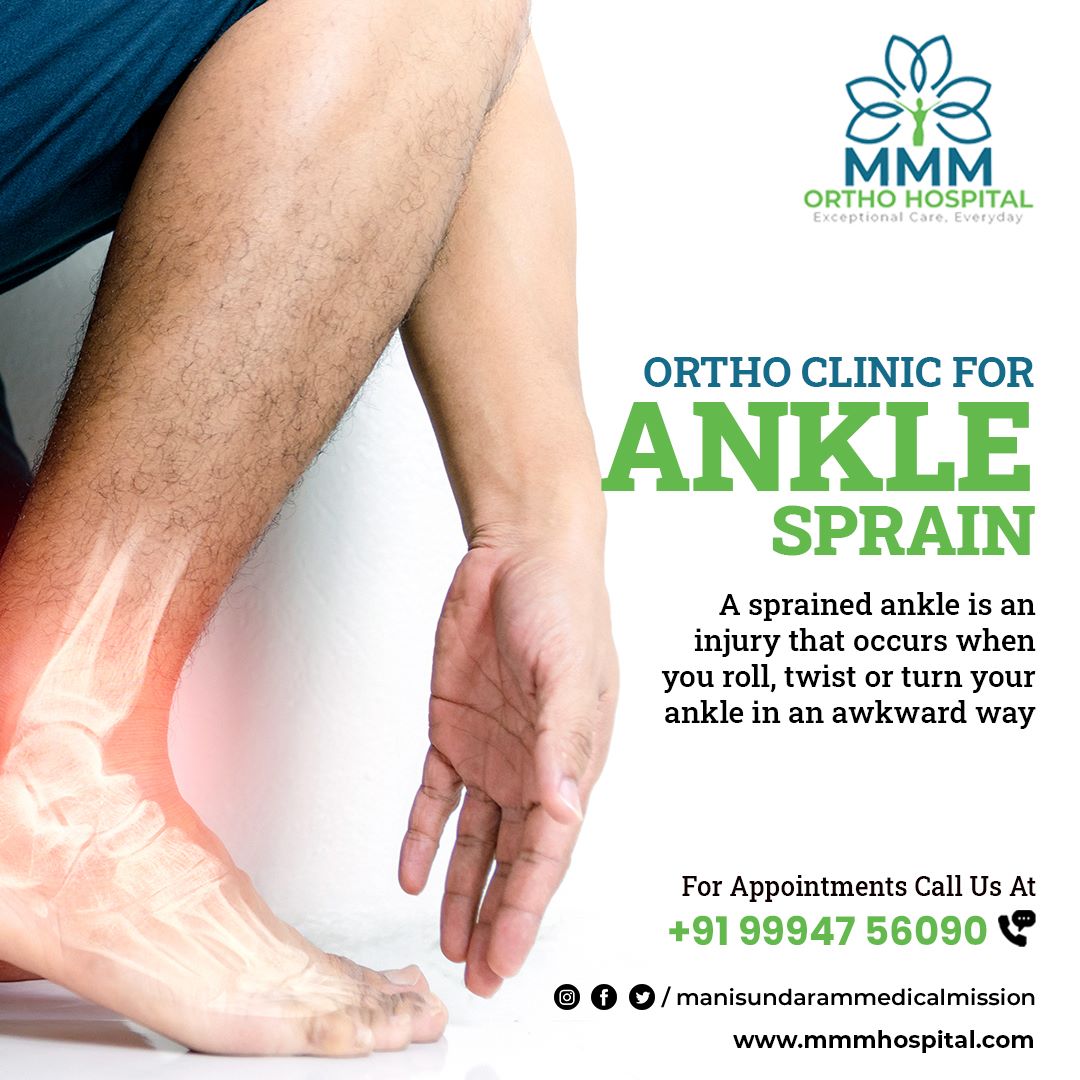manisundarammedicalmission on Twitter: "Ortho Clinic For Ankle Sprain - a sprained ankle is n ...