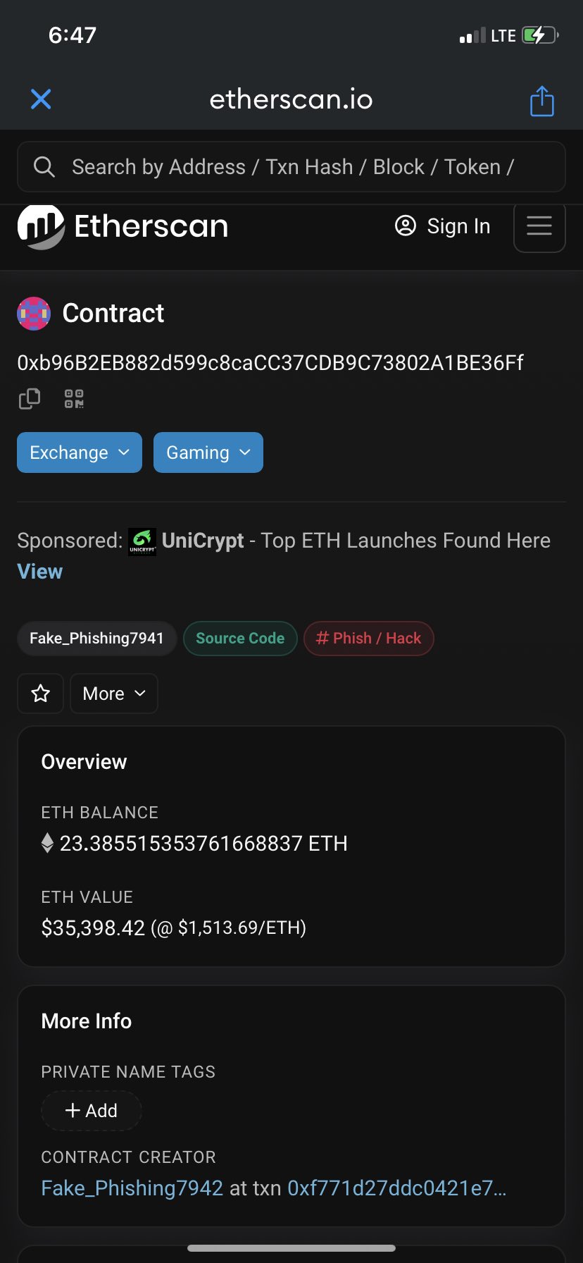 Bluff Master YT on Twitter: "@NFTupdate All my metamask eth is going. This dude took everything ...