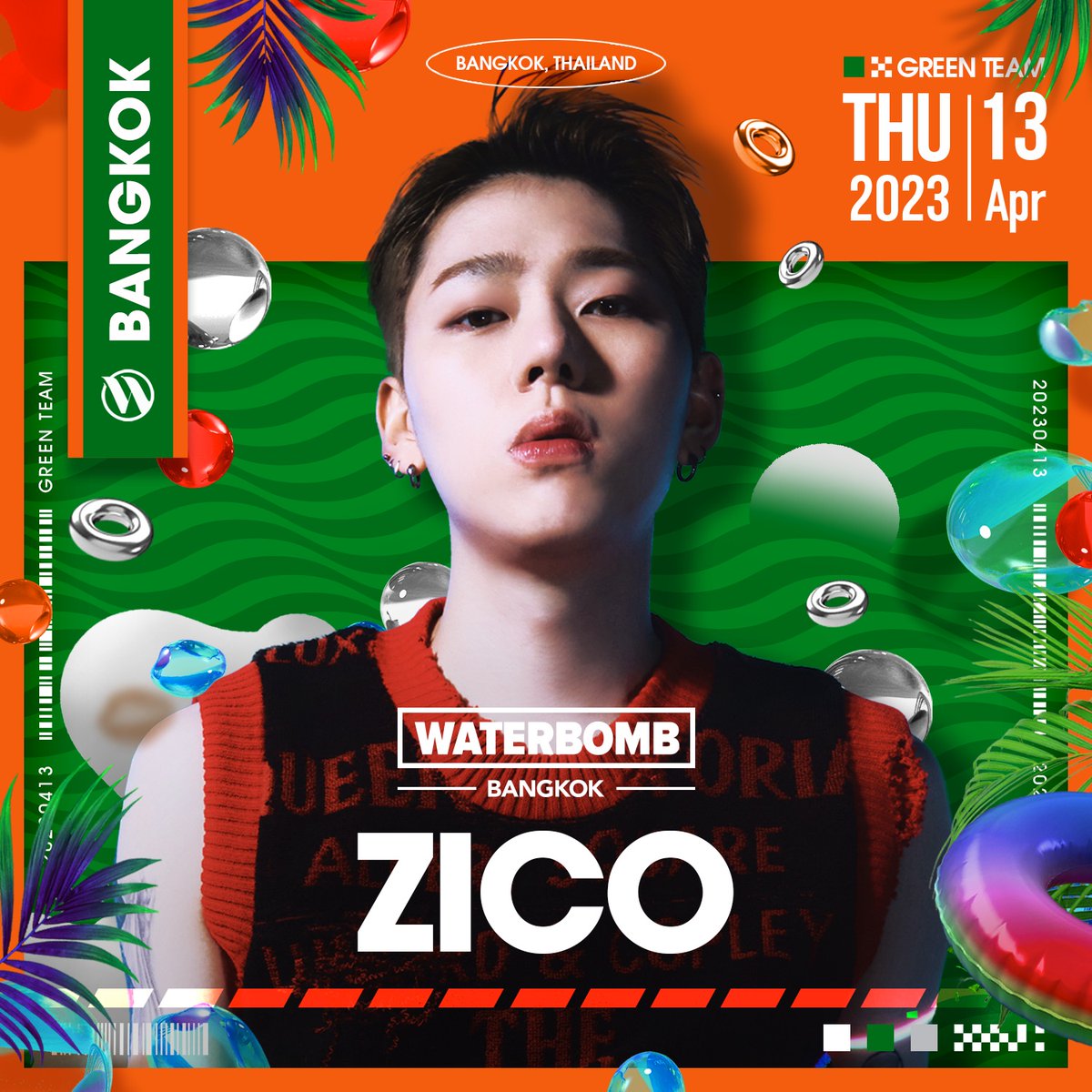 Waterbomb.Bangkok on Twitter: " ZICO [🟢GREEN TEAM] พร้อมสาดความมันไปกับ ZICO และปลดปล่อยความ ...
