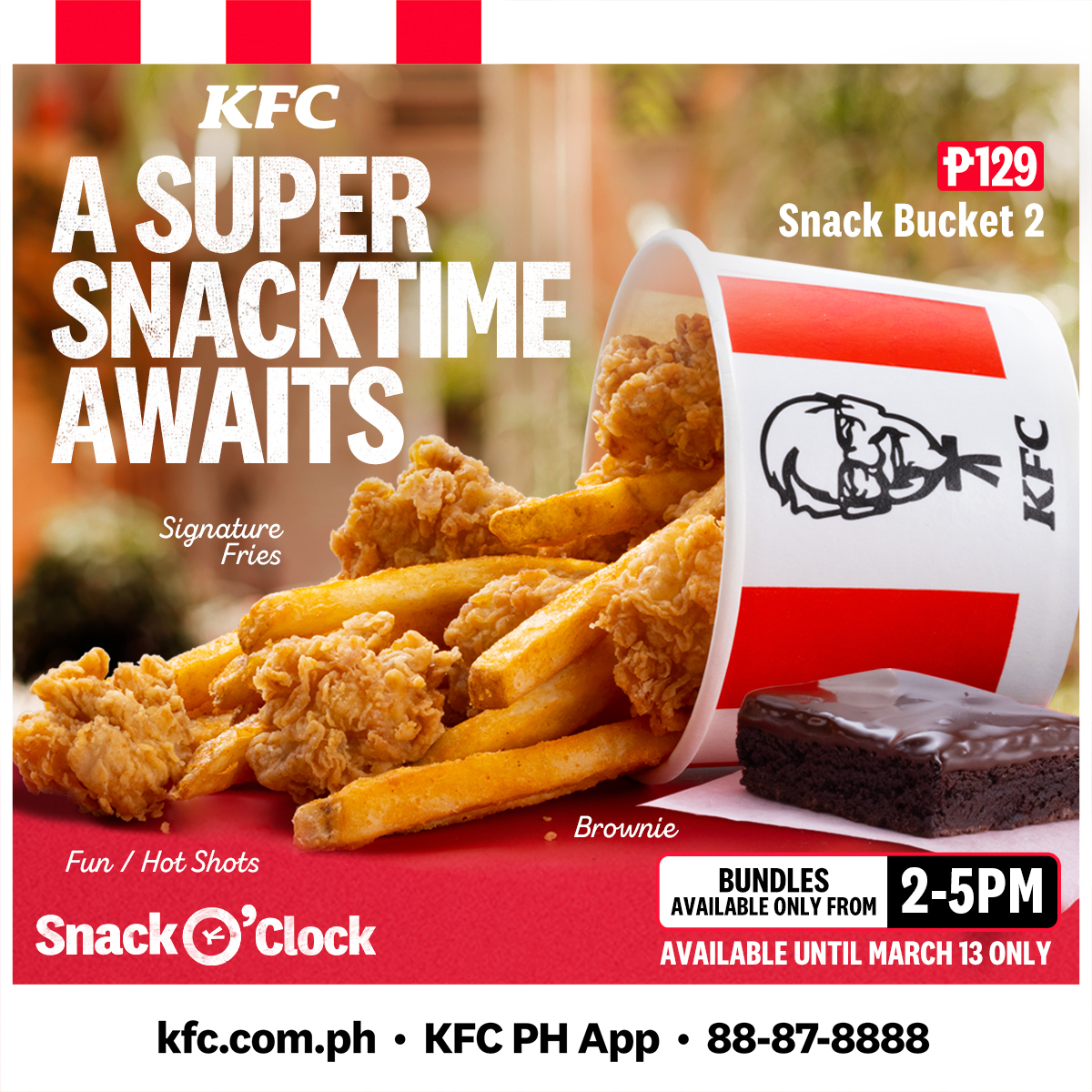 KFC Philippines on Twitter: "Grab your #KFCSnackOClock Snack Bucket and dig in! Snacktime awaits ...