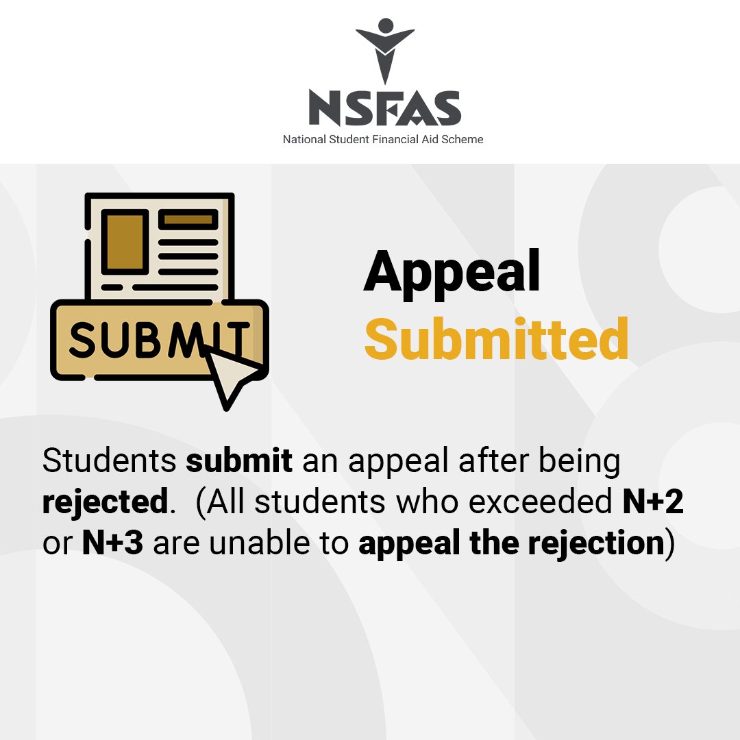 Nsfas On Twitter The Nsfas Appeal Functionality On The Mynsfas Portal