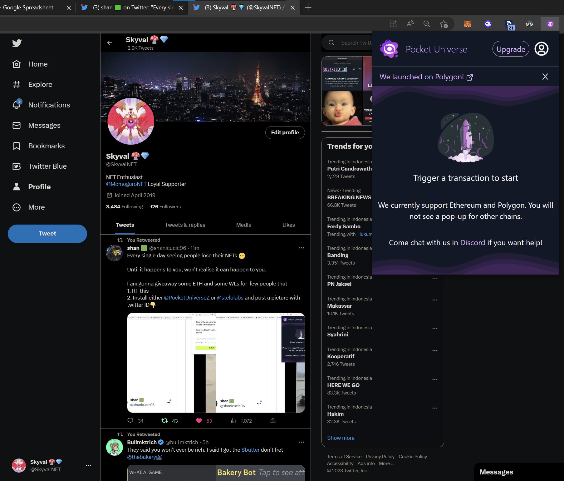 Skyval on Twitter: "@shanicucic96 @PocketUniverseZ @stelolabs Thank you for the opportunity ...