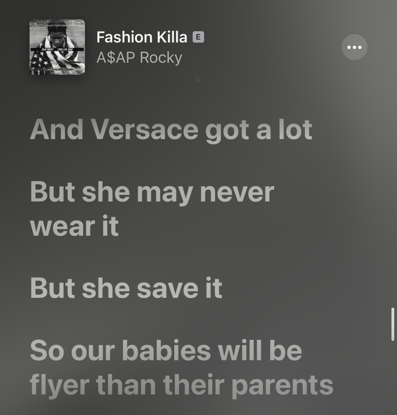 Asap Rocky Fashion Killa Lyrics