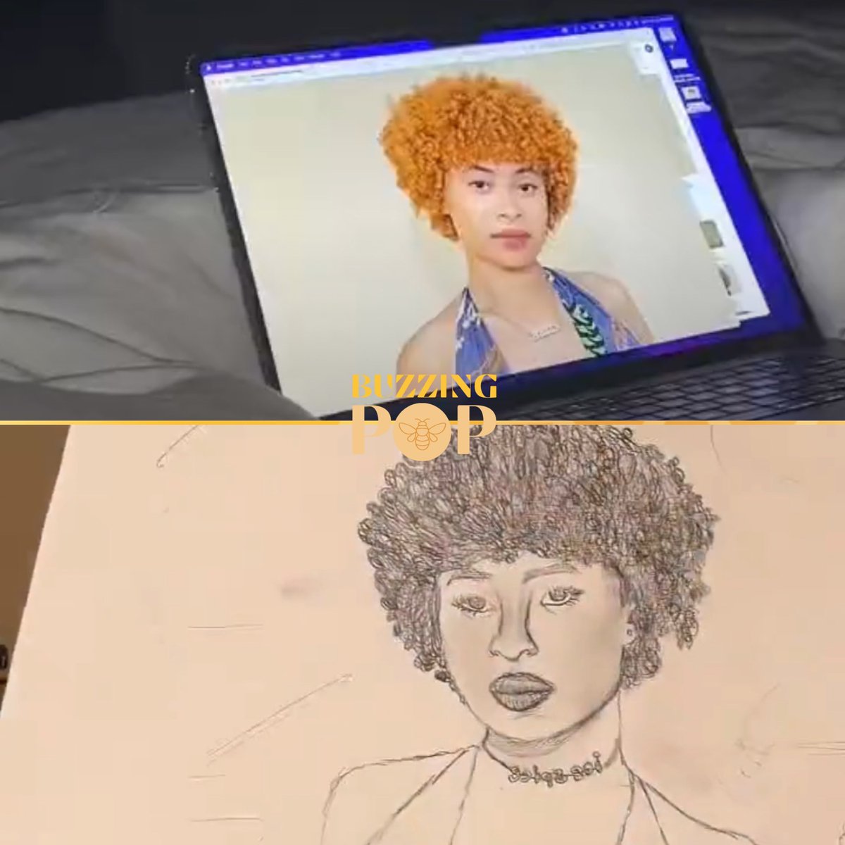 Buzzing Pop On Twitter North West Shares Her Drawing Of Rapper Ice
