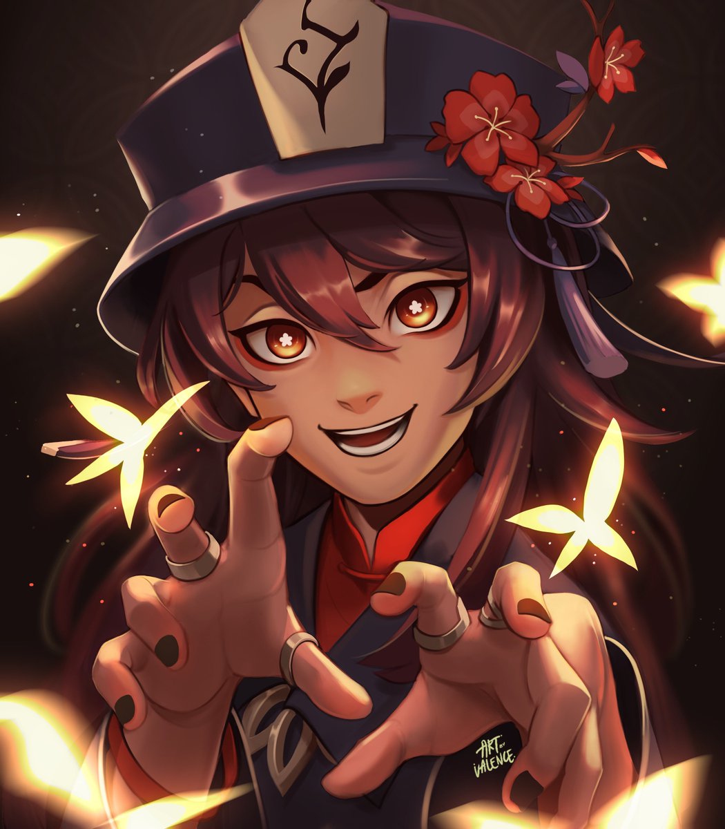 胡桃|フータオ(原神) 「Versemonger of the Darkest Alleys #HuTa」|lance ☀️ comms open!のイラスト